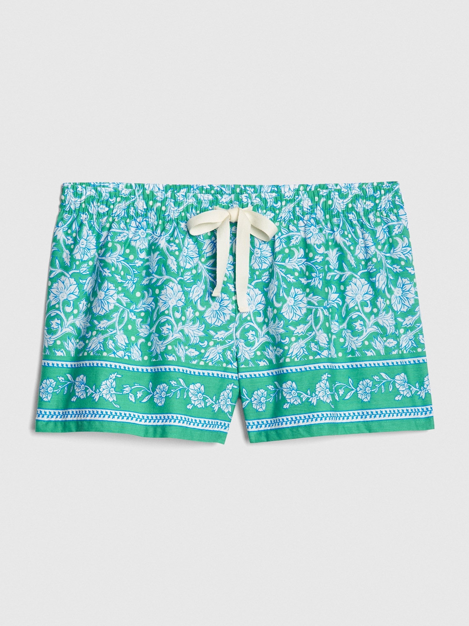Print Drawstring Shorts in Poplin | Gap