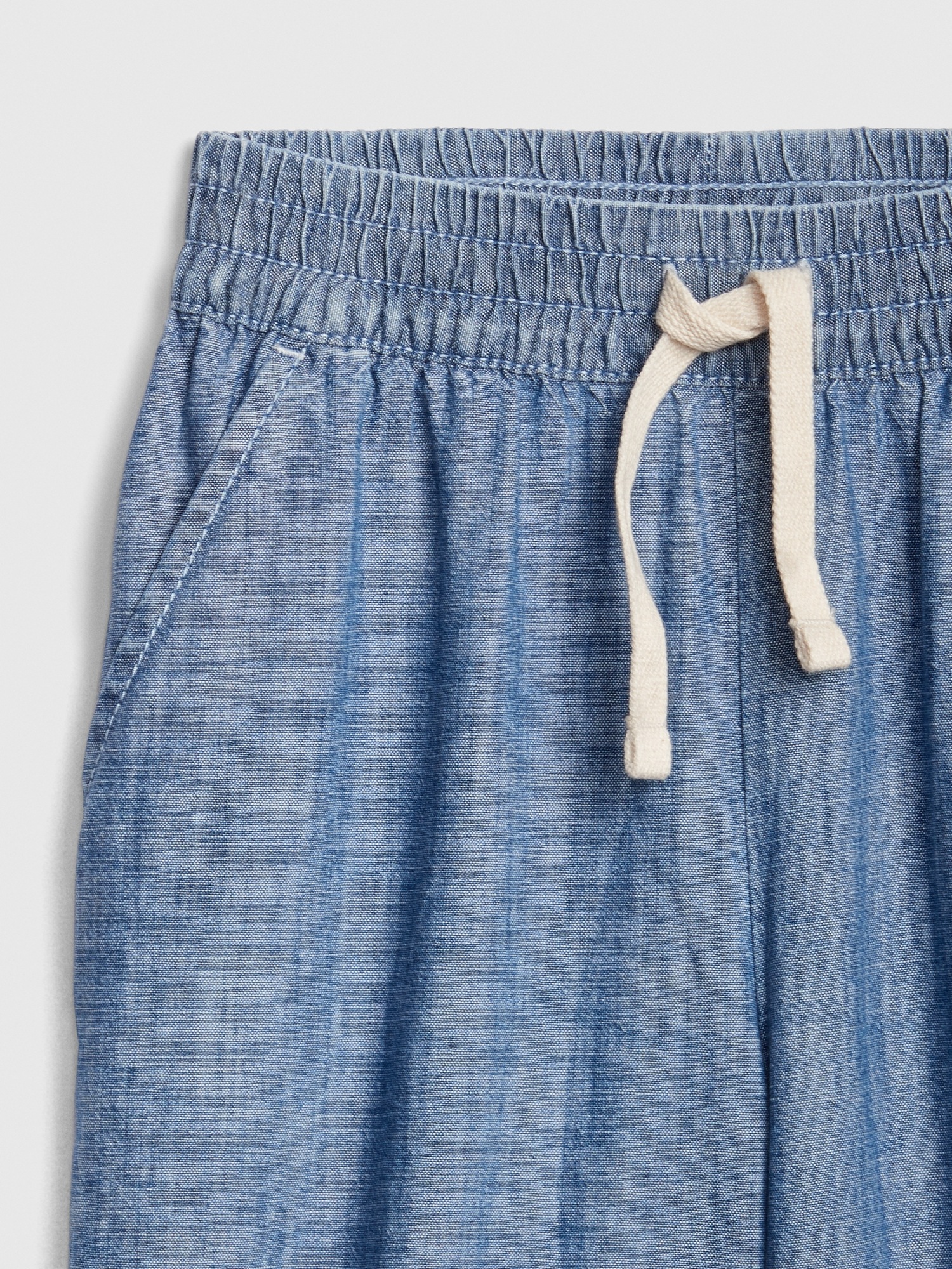 Kids Chambray Wide-Leg Pants | Gap