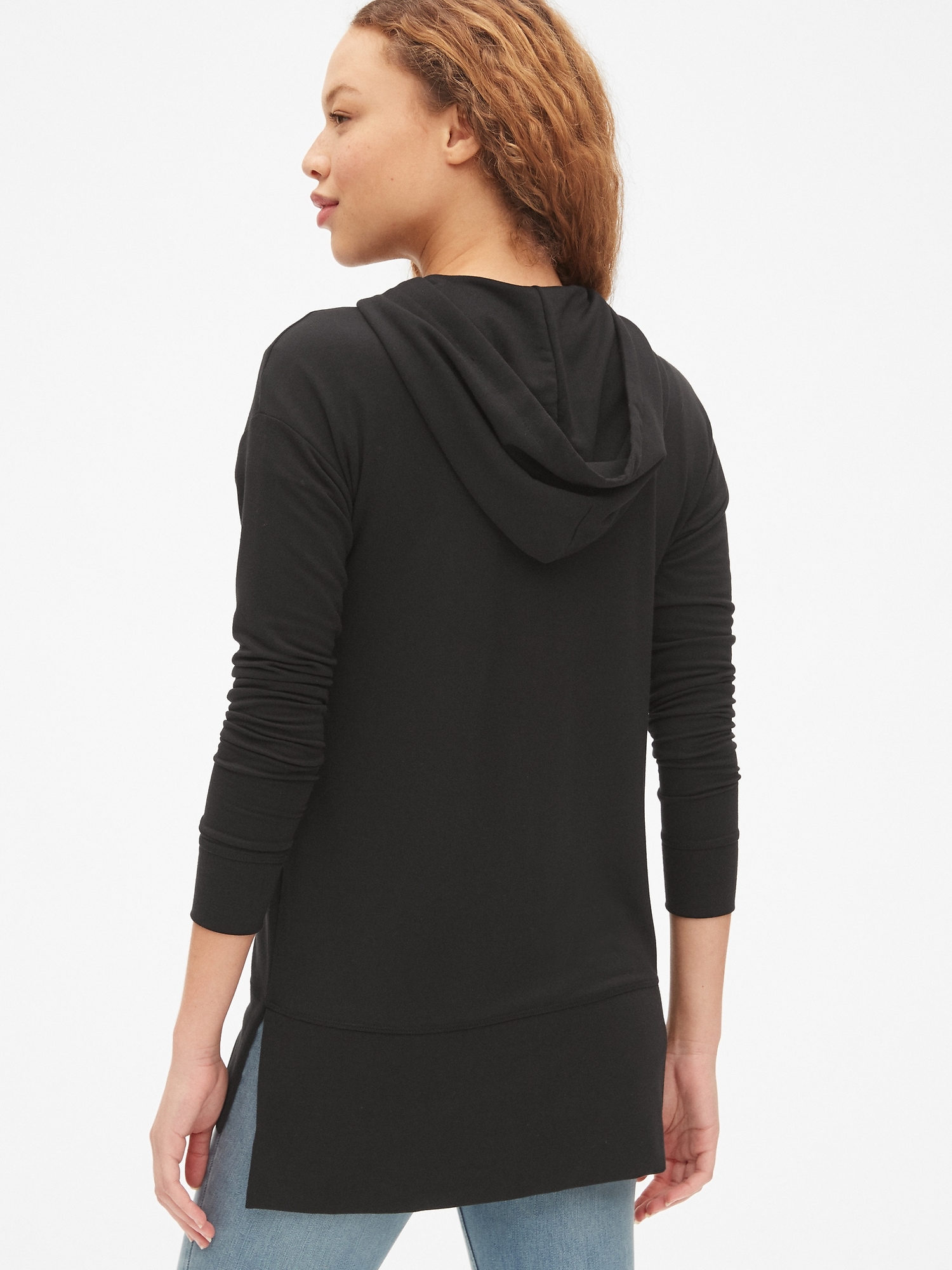 Full-Zip Tunic Hoodie | Gap