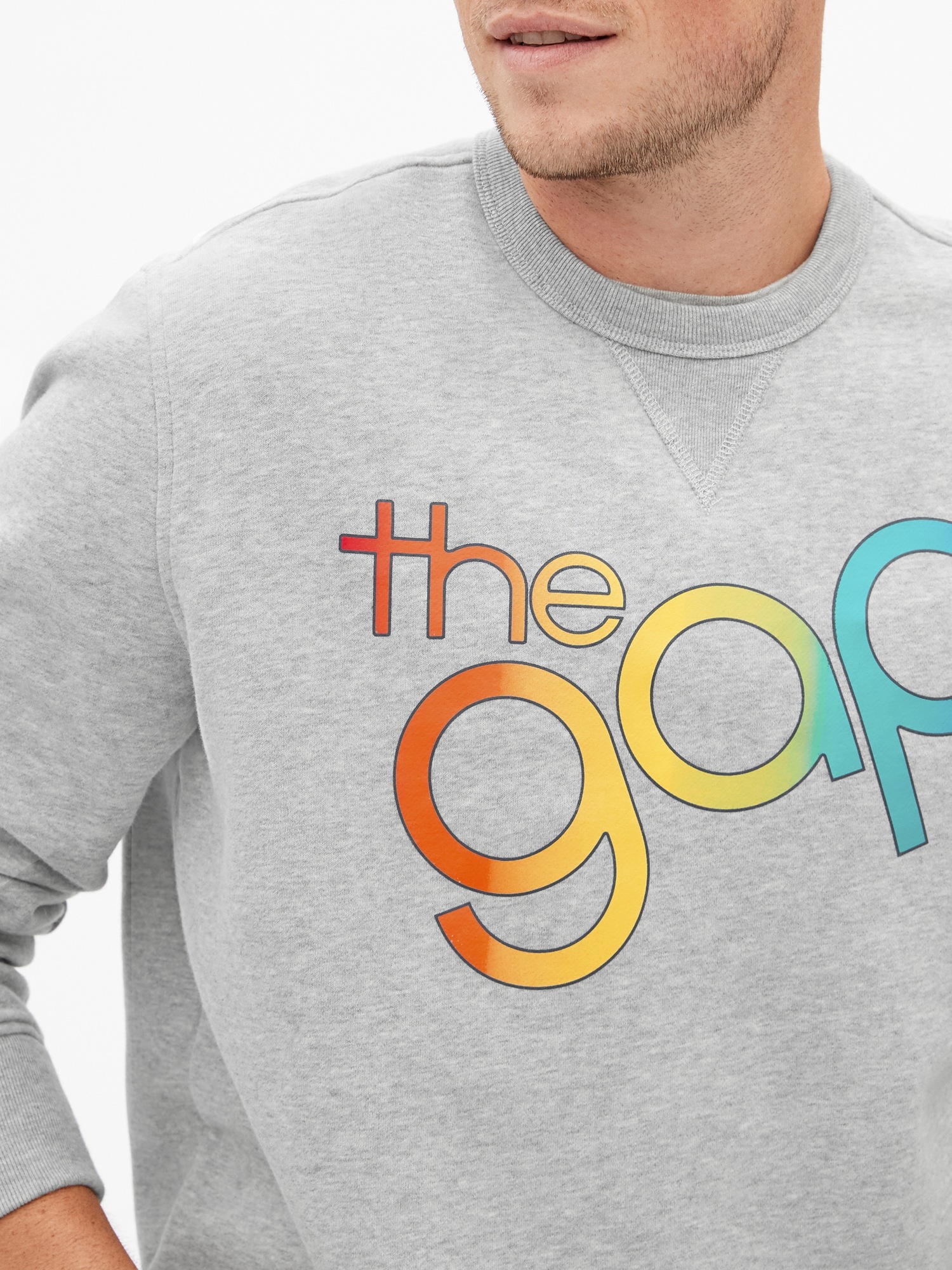 Gap + Pride Logo Crewneck Sweatshirt | Gap