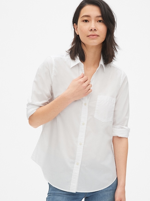 Fitted Boyfriend Shirt | Gap