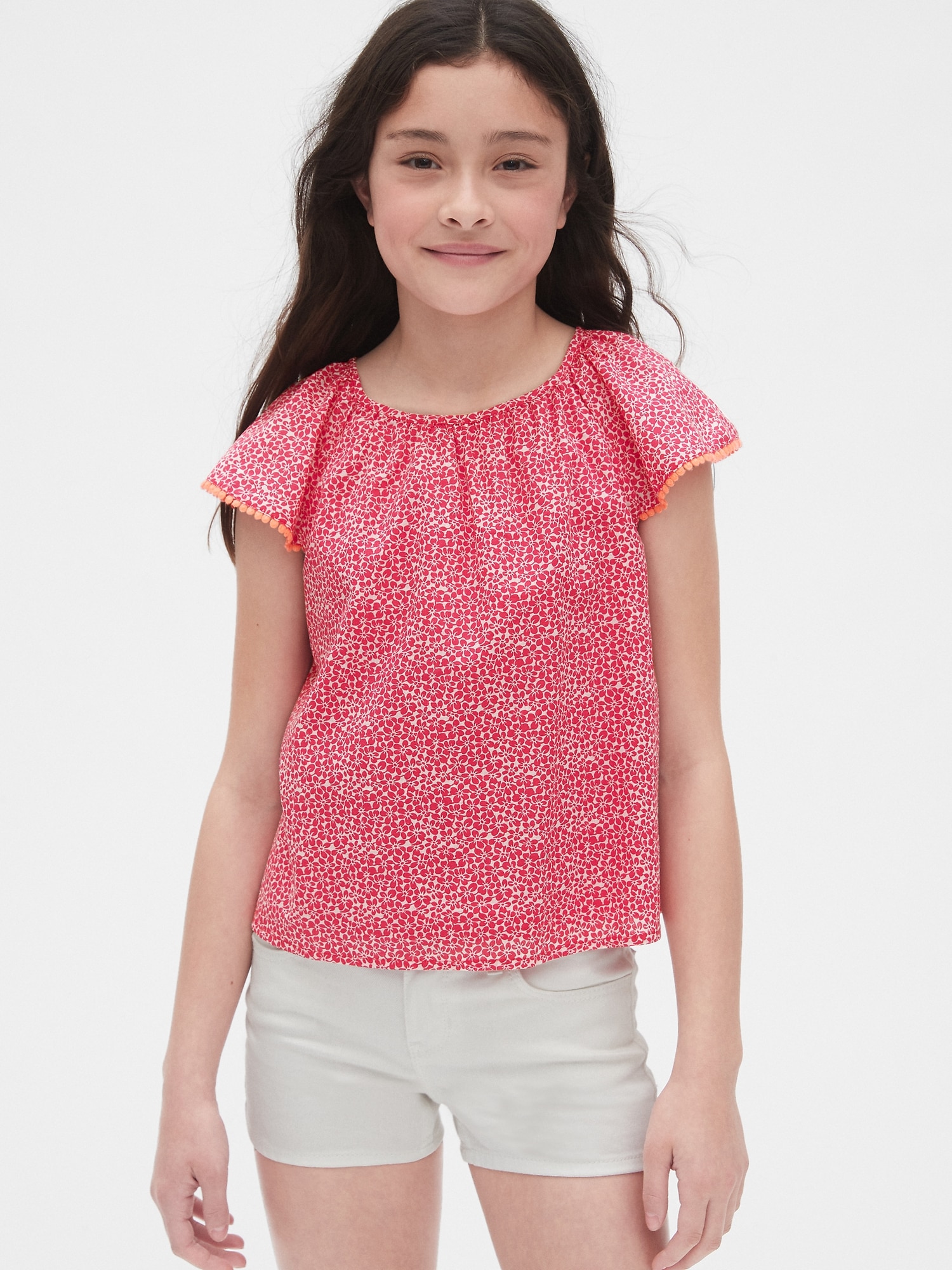 Kids Floral Flutter Top | Gap