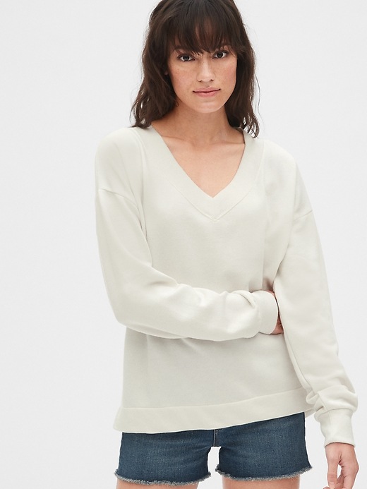 Vintage Soft V-Neck Sweatshirt | Gap