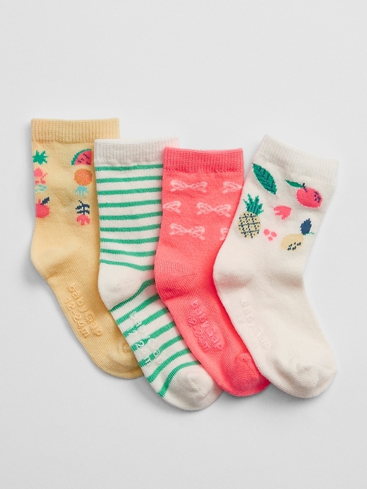 Toddler Graphic Crew Socks (4-Pack) | Gap