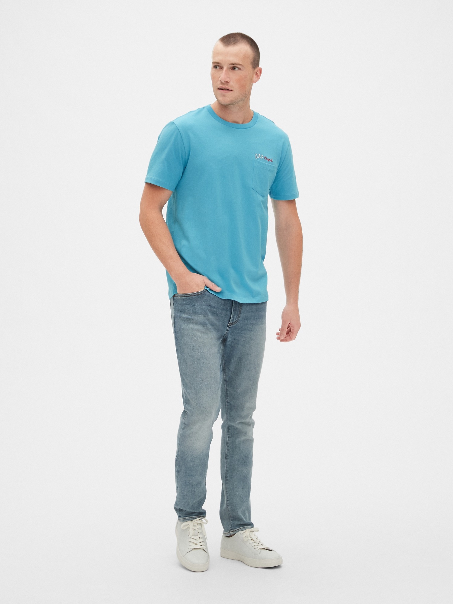 Gap Original Logo Pocket T-Shirt | Gap