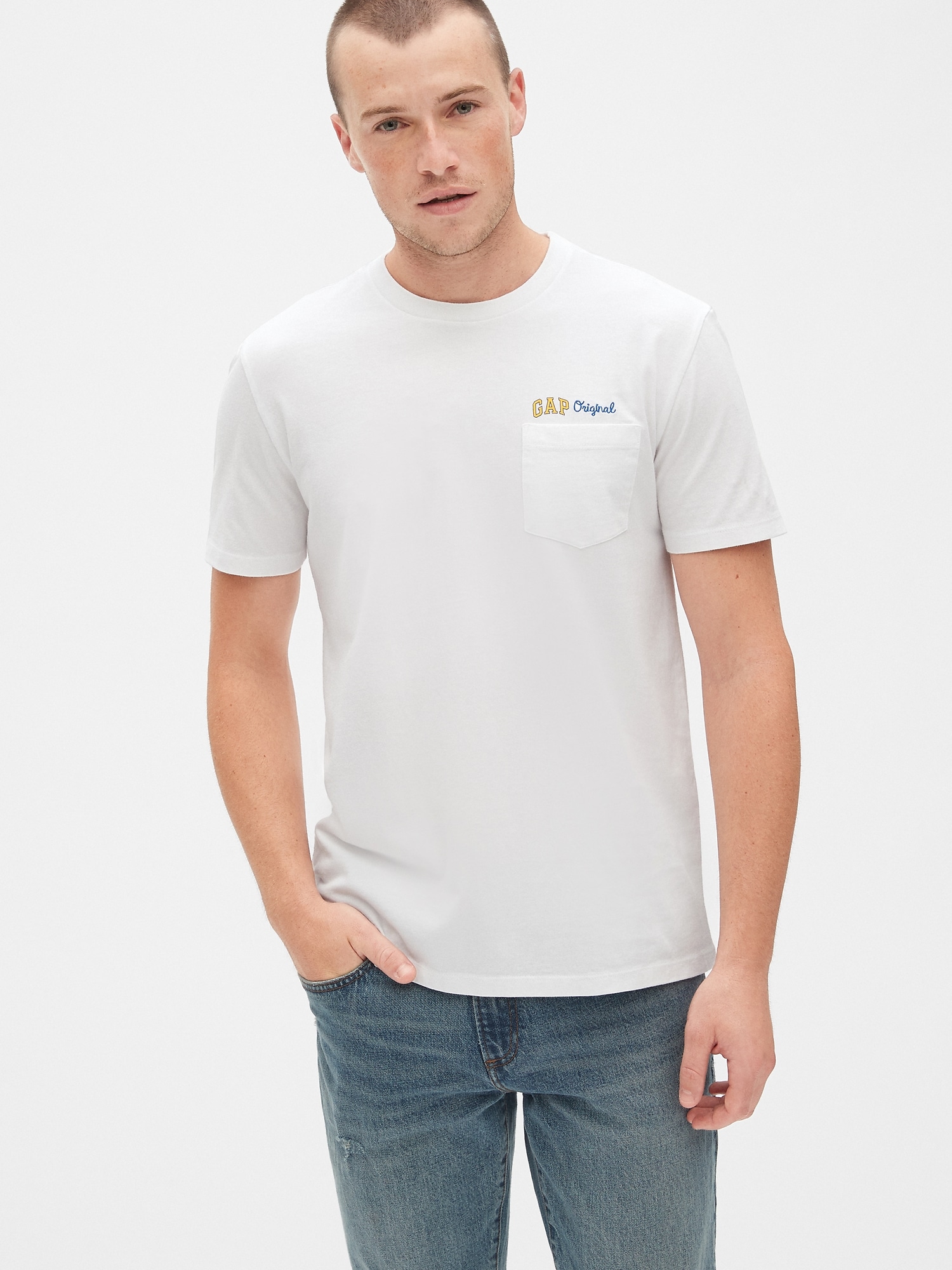 Gap Original Logo Pocket T-Shirt | Gap