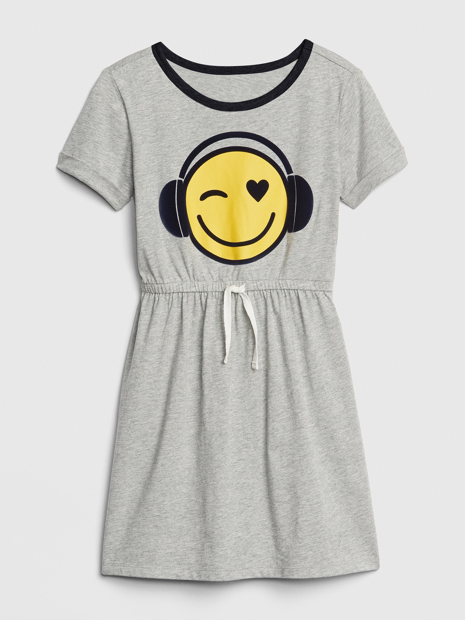 Kids Smiley Cinched-Waist Dress | Gap