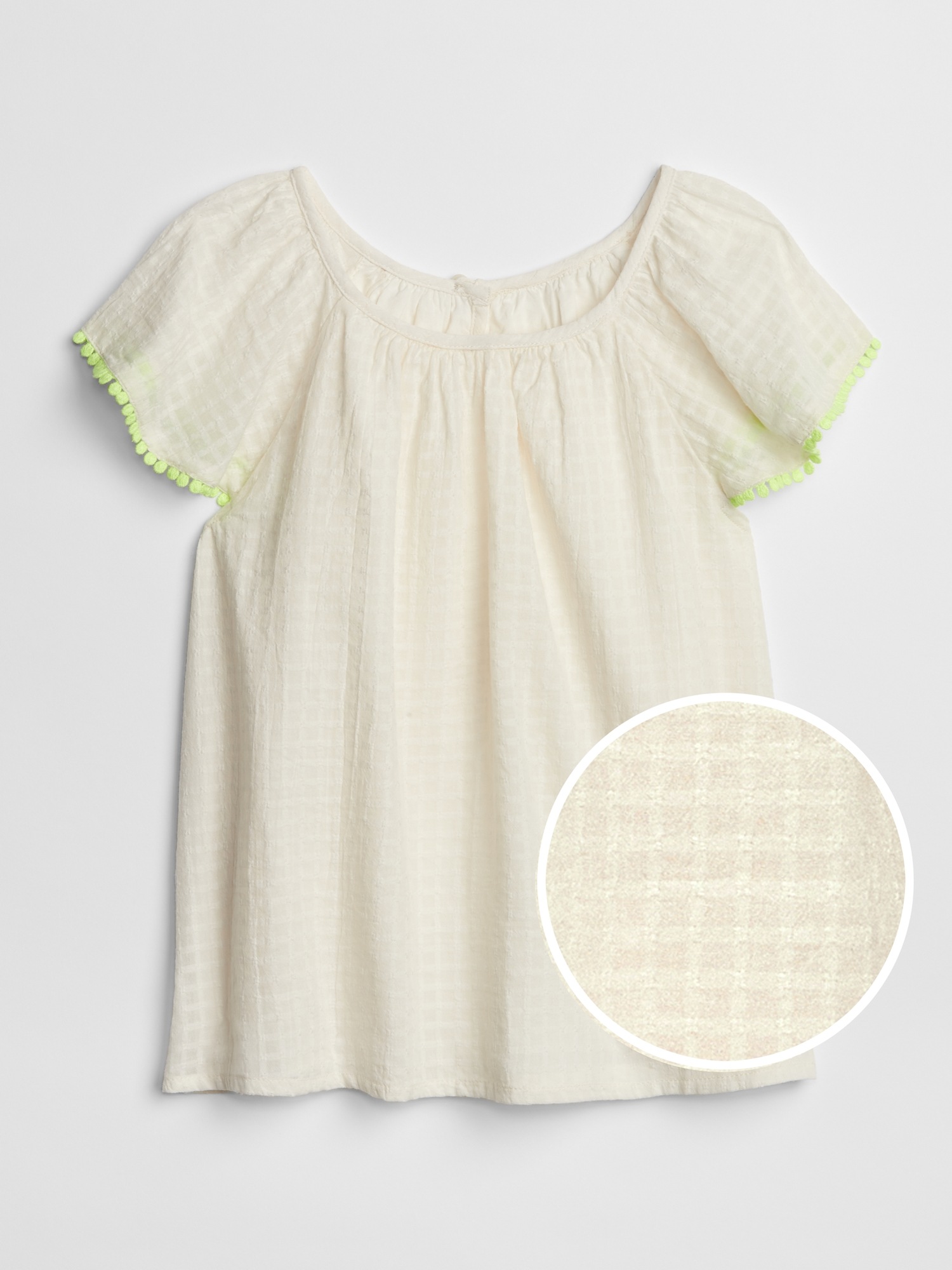 Kids Windowpane Flutter Top | Gap