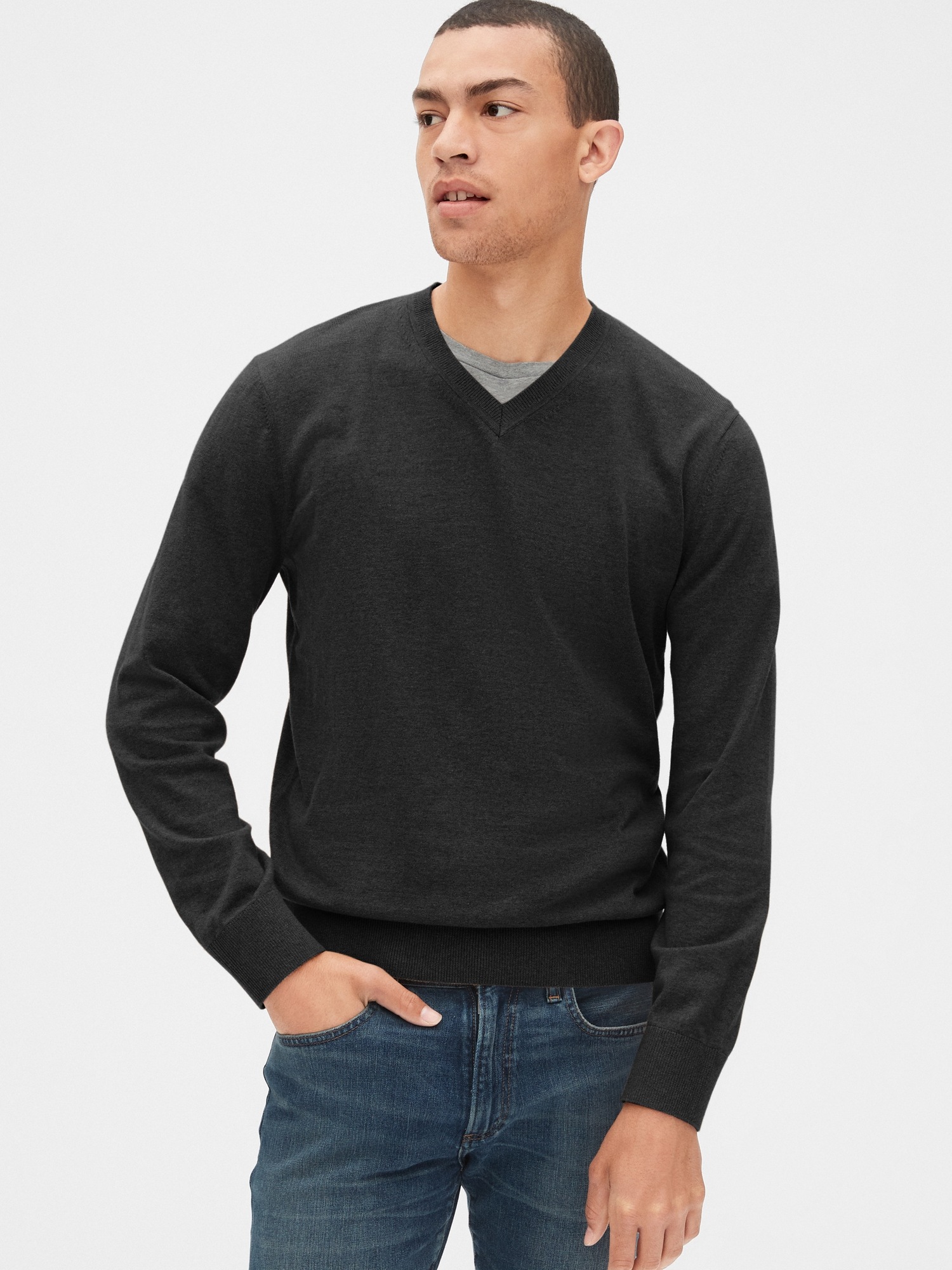 Mainstay V-Neck Sweater | Gap
