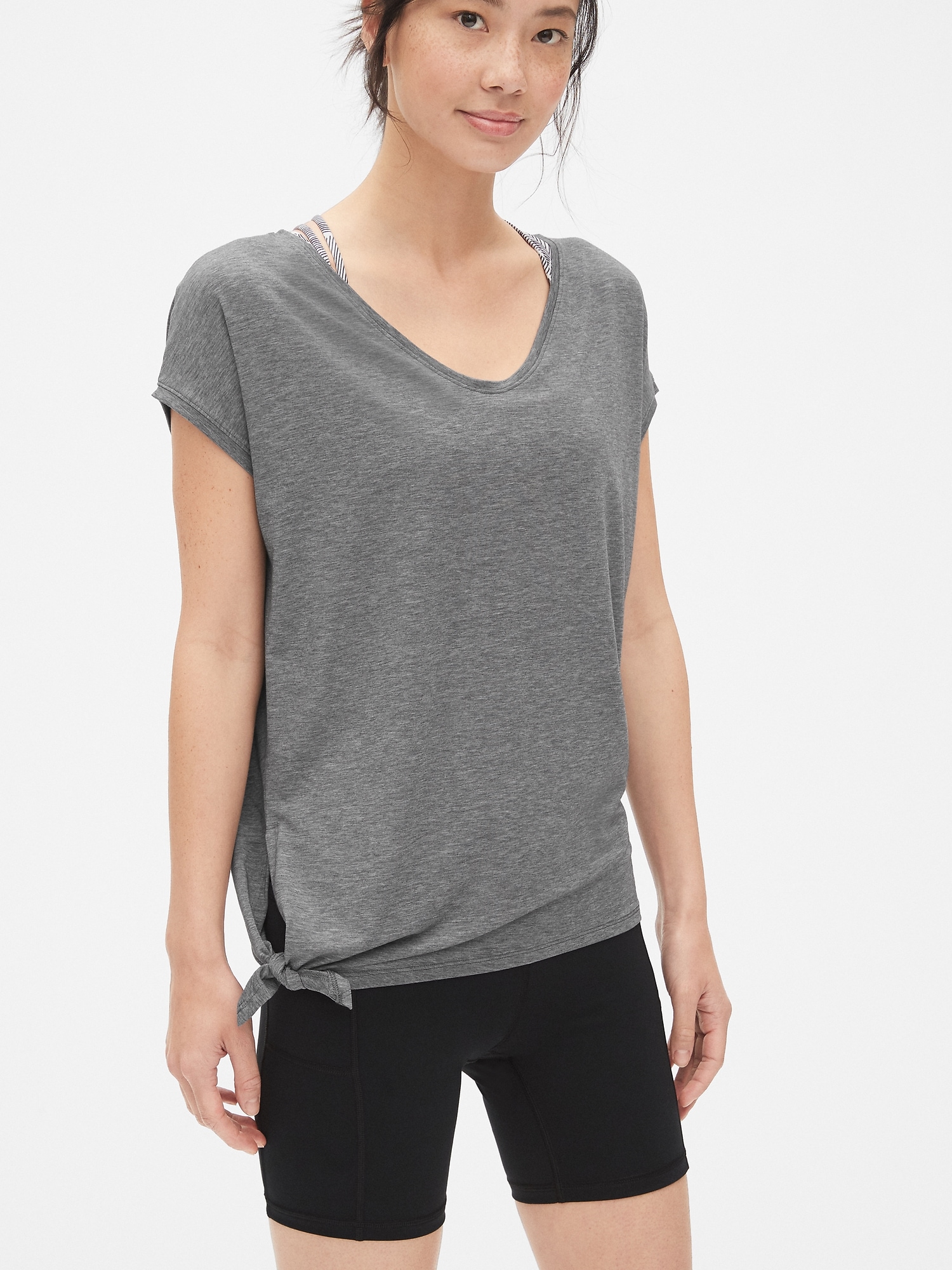 GapFit Breathe Side-Tie T-Shirt | Gap