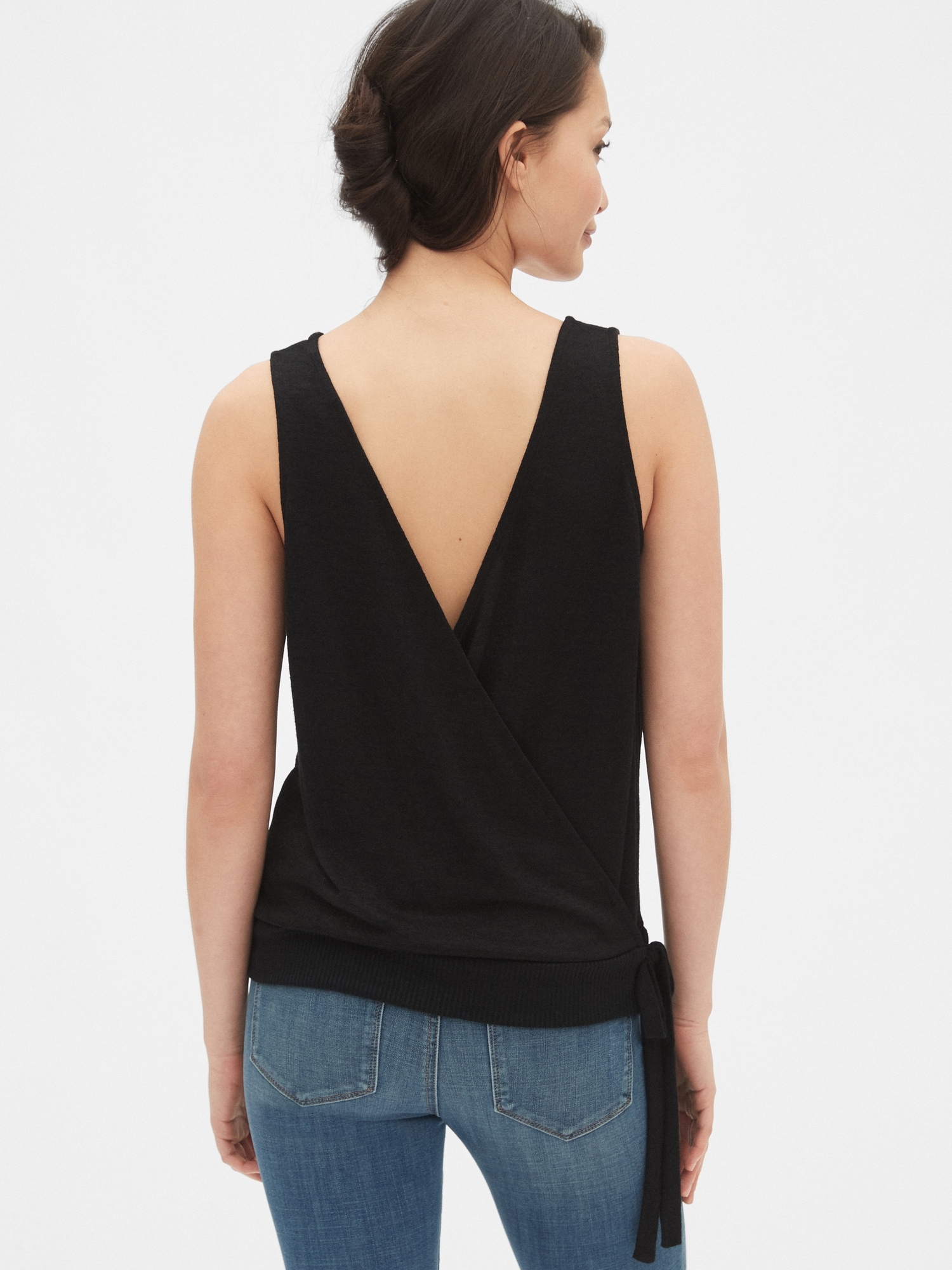 Softspun Sleeveless Wrap Top | Gap