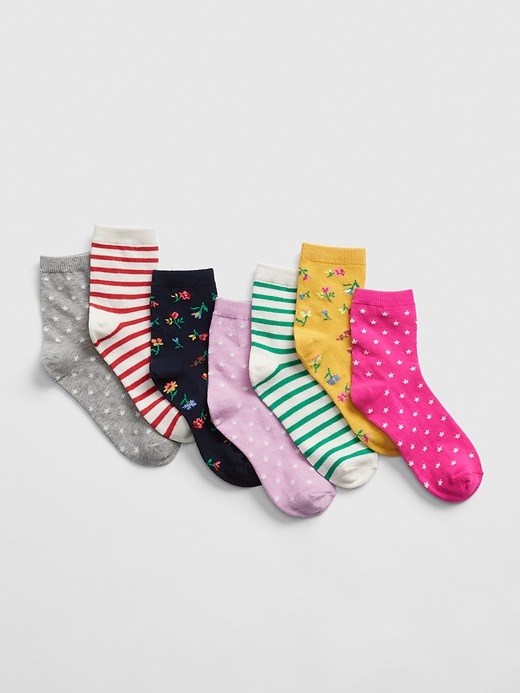 Kids Print Days-of-the-Week Crew Socks (7-Pack) | Gap