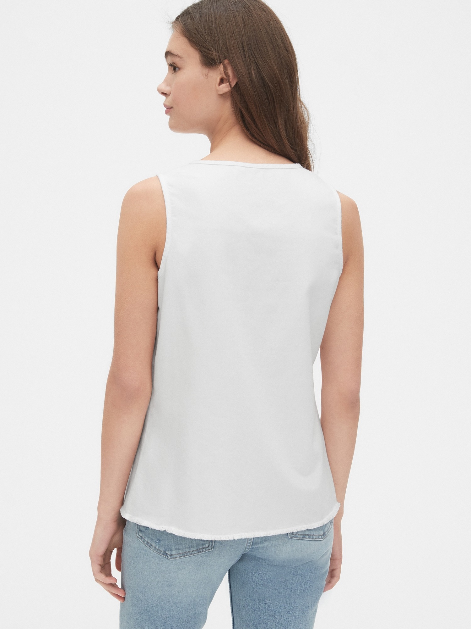 Frayed Hem Tank Top | Gap