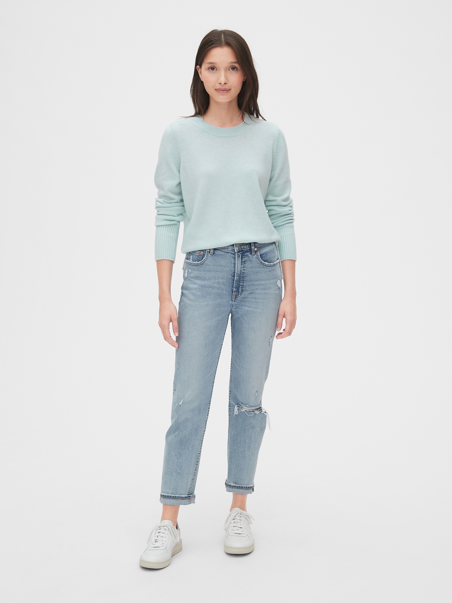 Crewneck Tunic Sweater | Gap
