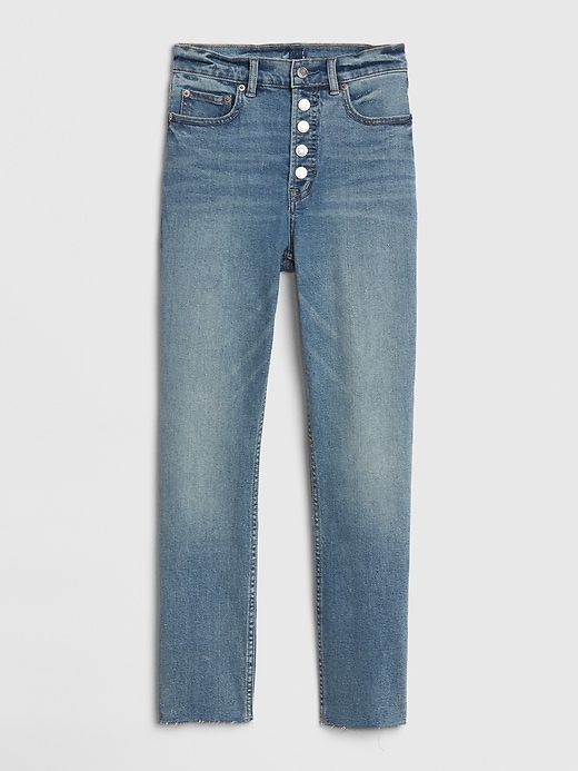 High Rise Button-Fly Vintage Slim Jeans With Secret Smoothing Pockets | Gap