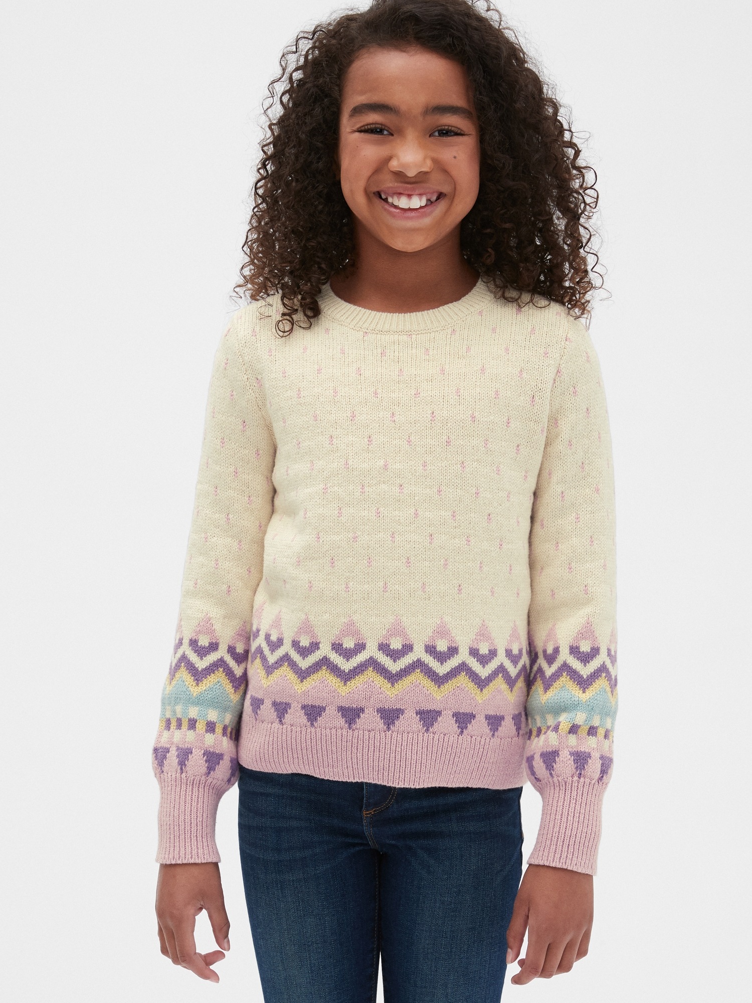 Kids Geometric Pattern Sweater | Gap