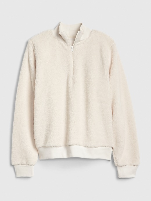 Sherpa Half-Zip Pullover Sweatshirt | Gap