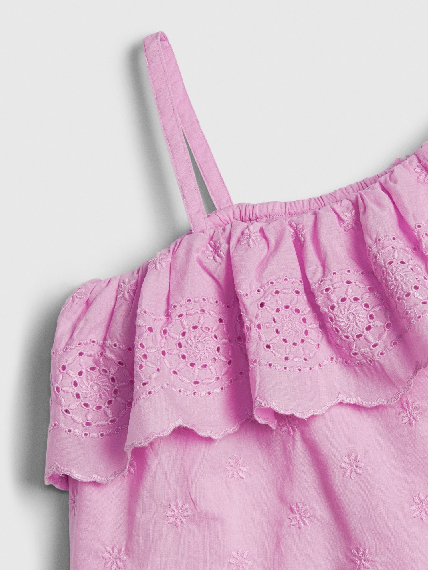 Kids Eyelet Ruffle Top | Gap