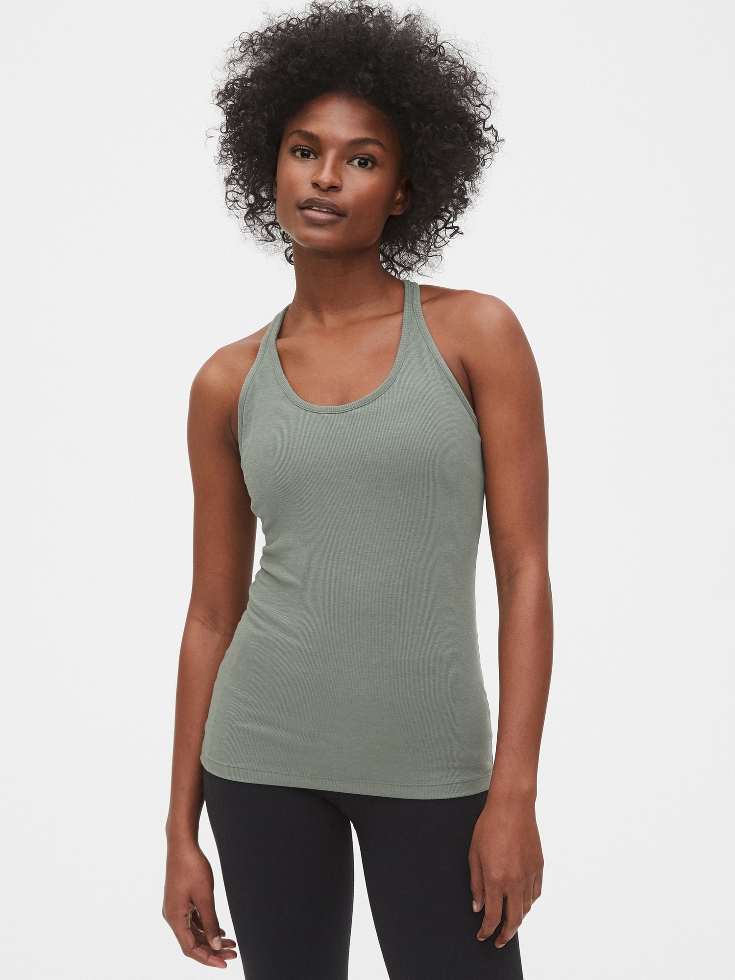 GapFit Breathe Rib Shelf Tank | Gap