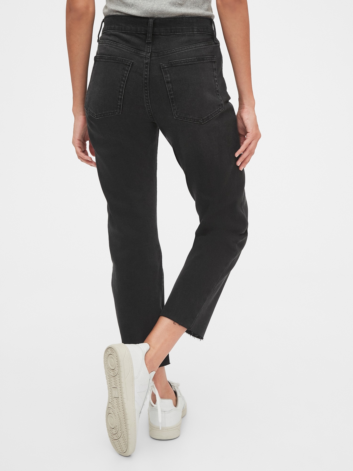 High Rise Cheeky Straight Jeans with Secret Smoothing Pockets | Gap