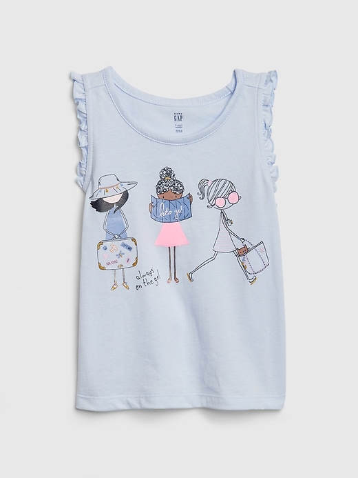 Toddler Ruffle Graphic Tank Top | Gap