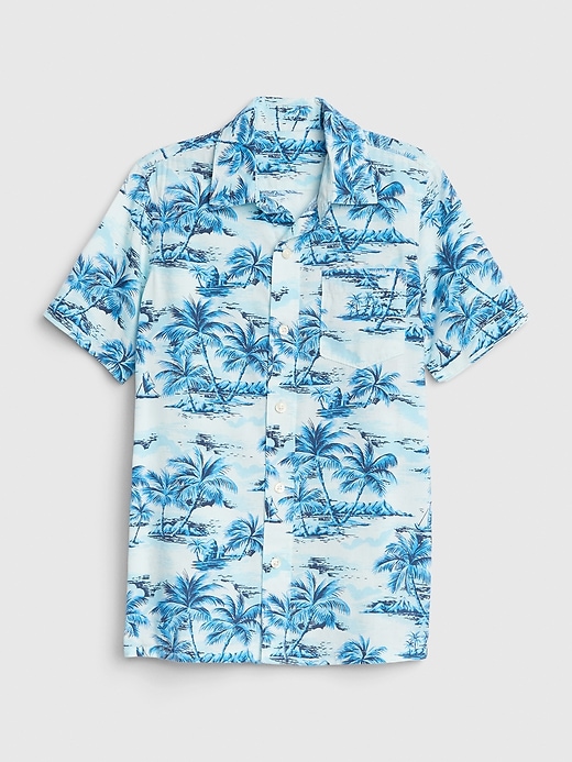 Kids Hawaiian Button Down Shirt Gap