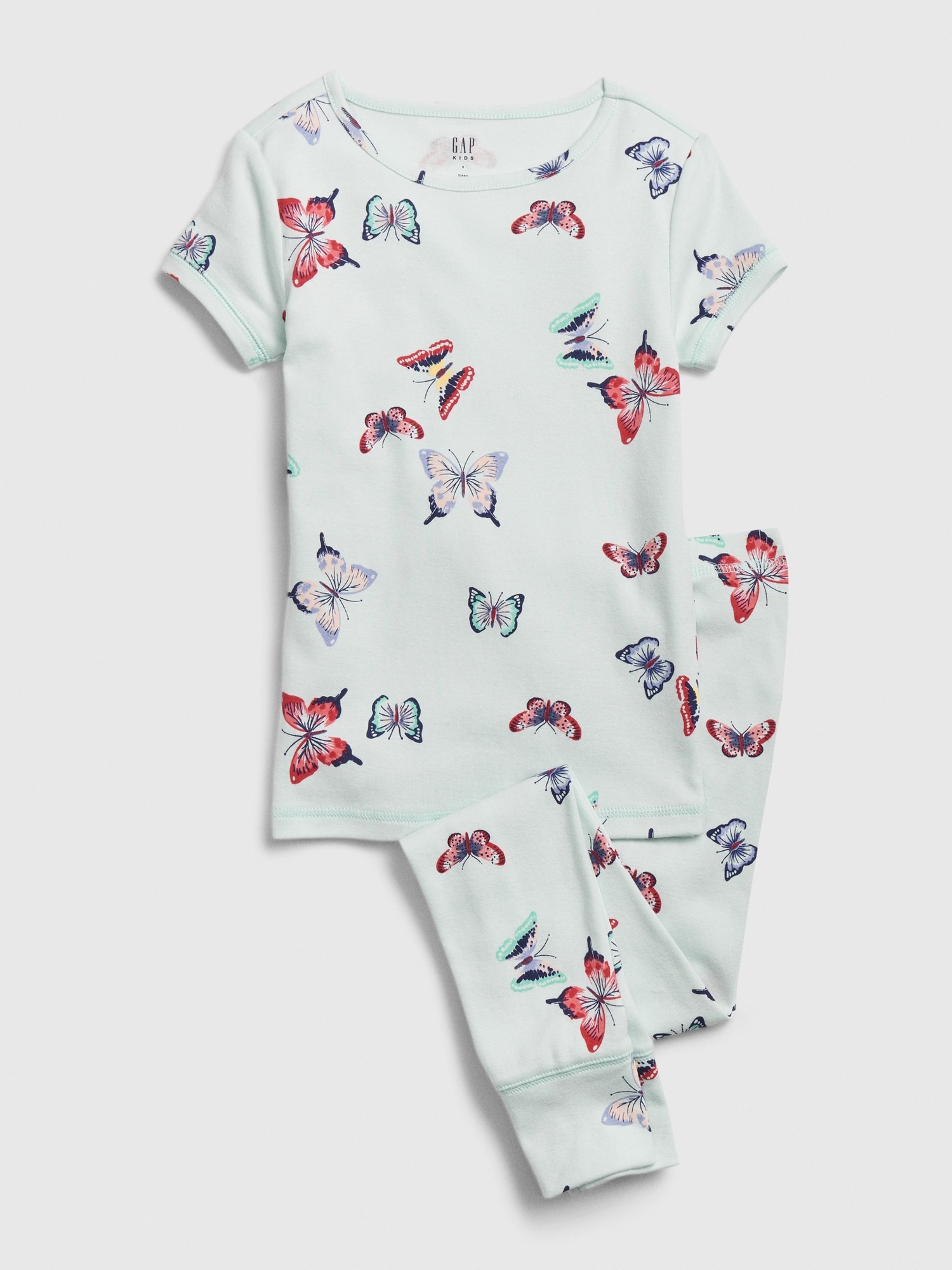 Kids 100% Organic Cotton Butterfly PJ Set | Gap