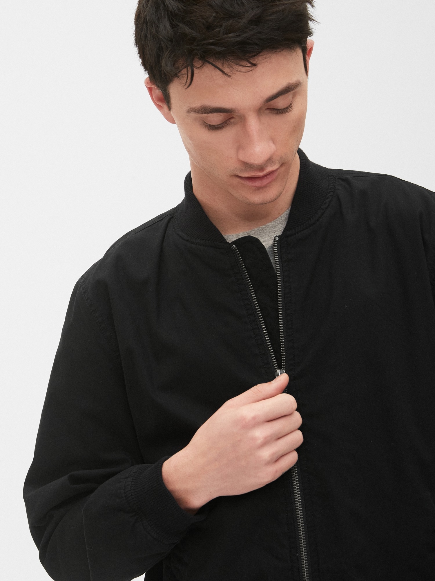 Canvas Bomber Jacket | Gap