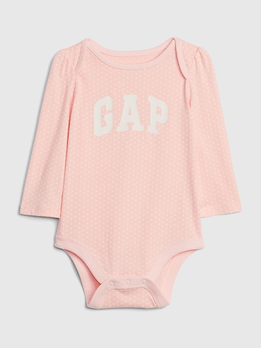 Baby Gap Logo Long Sleeve Bodysuit Gap