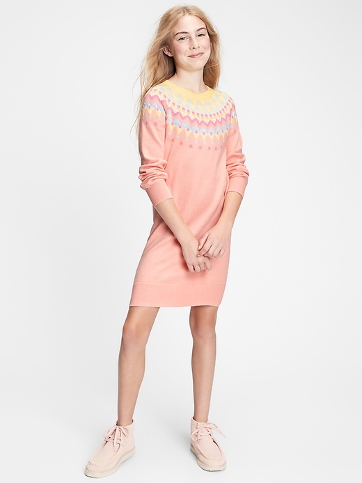 Kids Fair Isle Sweater Dress | Gap