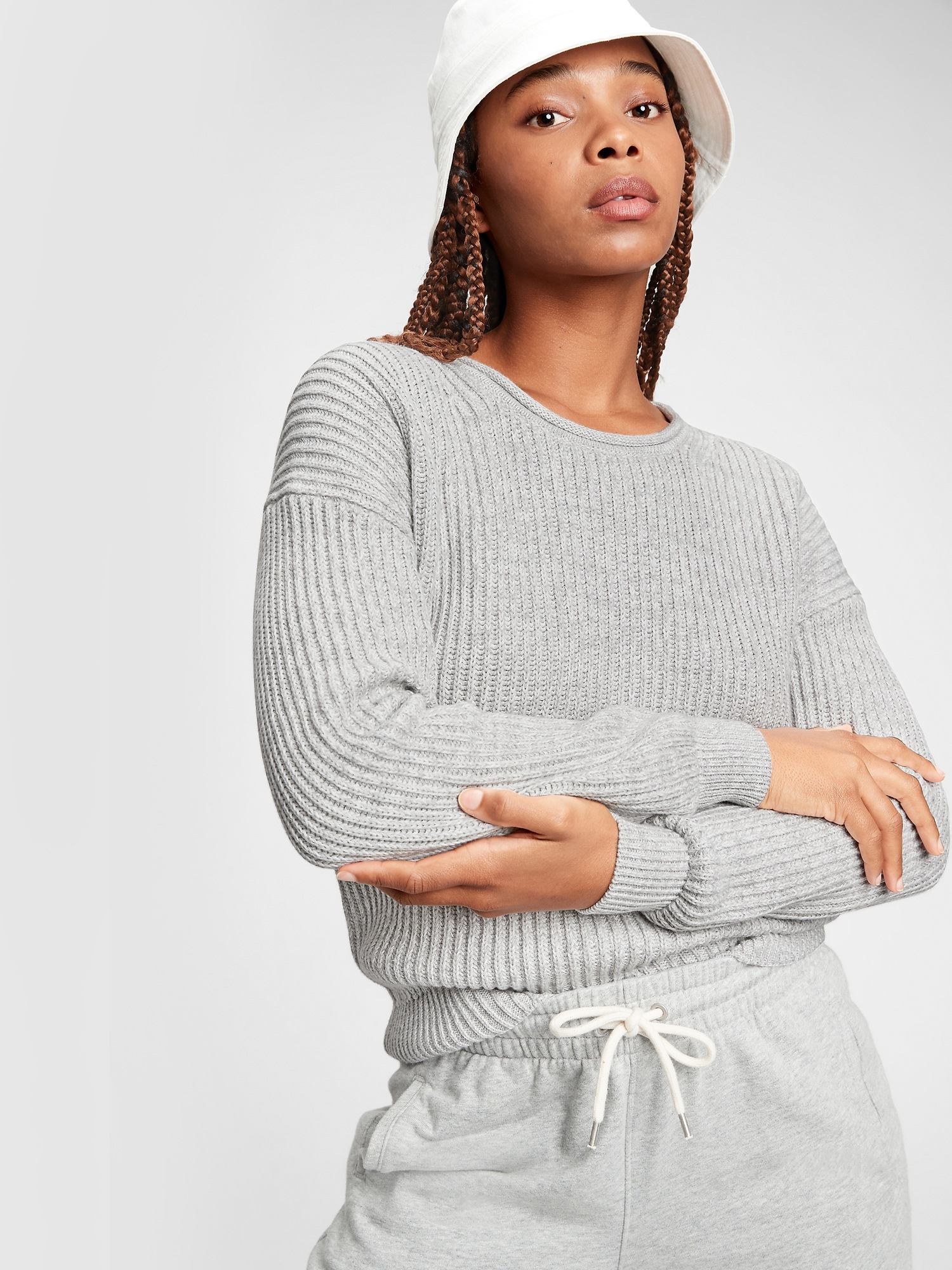 Relaxed Rollneck Shaker Sweater | Gap