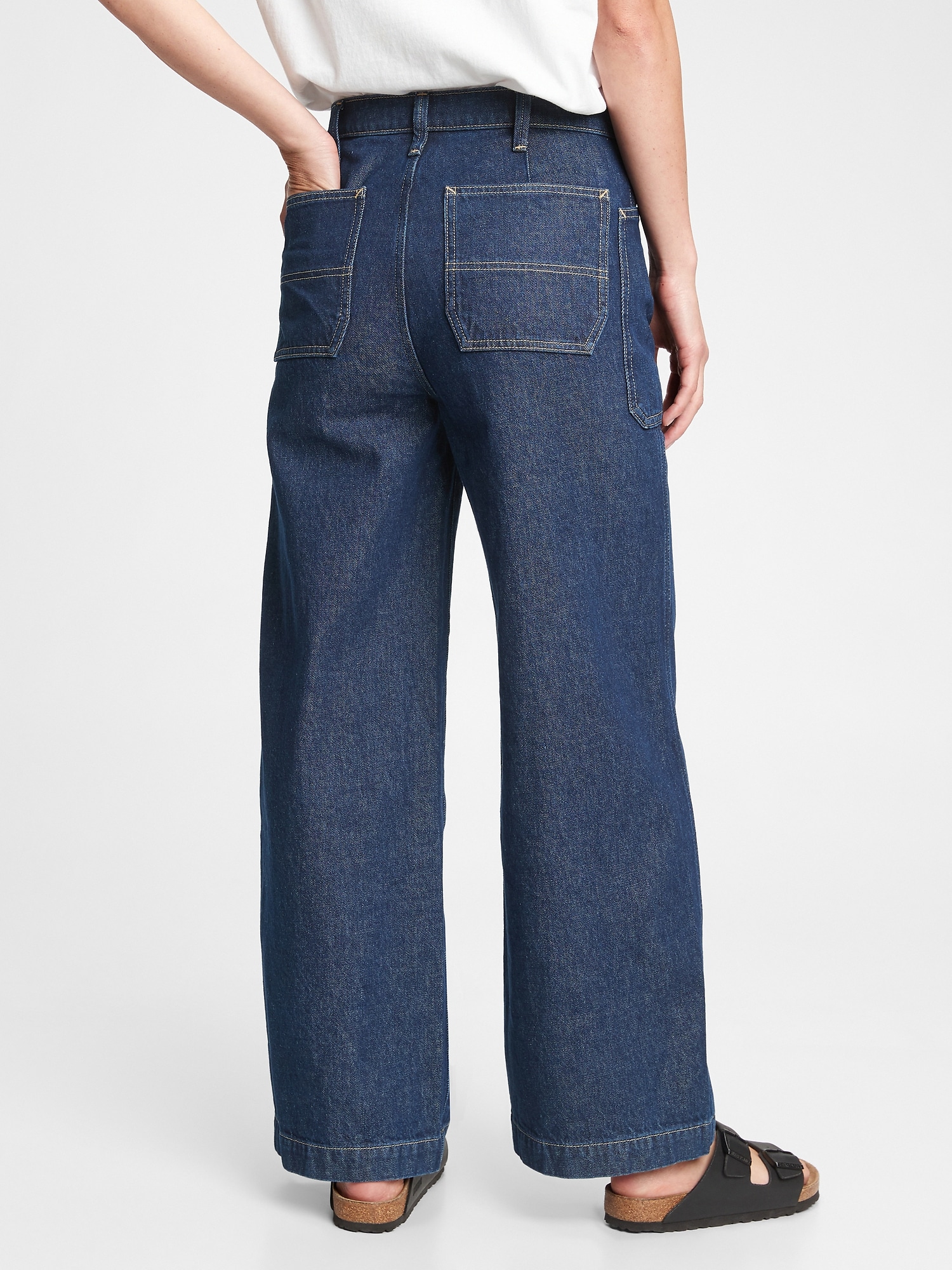 Gap & Jean ReDesign Sky High Wide Leg Trouser Jean With Washwell™ | Gap