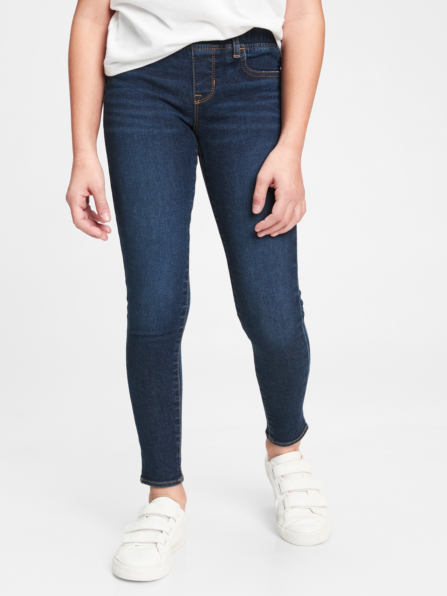 Kids Mid Rise Pull-On Jeggings with Washwell | Gap