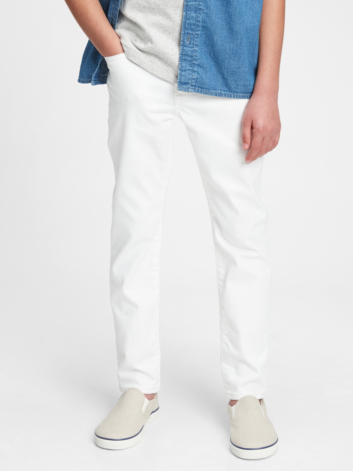 White jeans for boys store