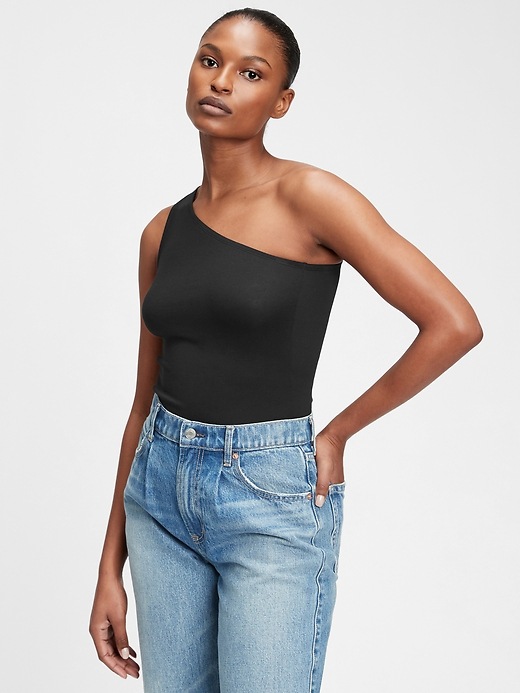 Modern One-Shoulder Bodysuit | Gap
