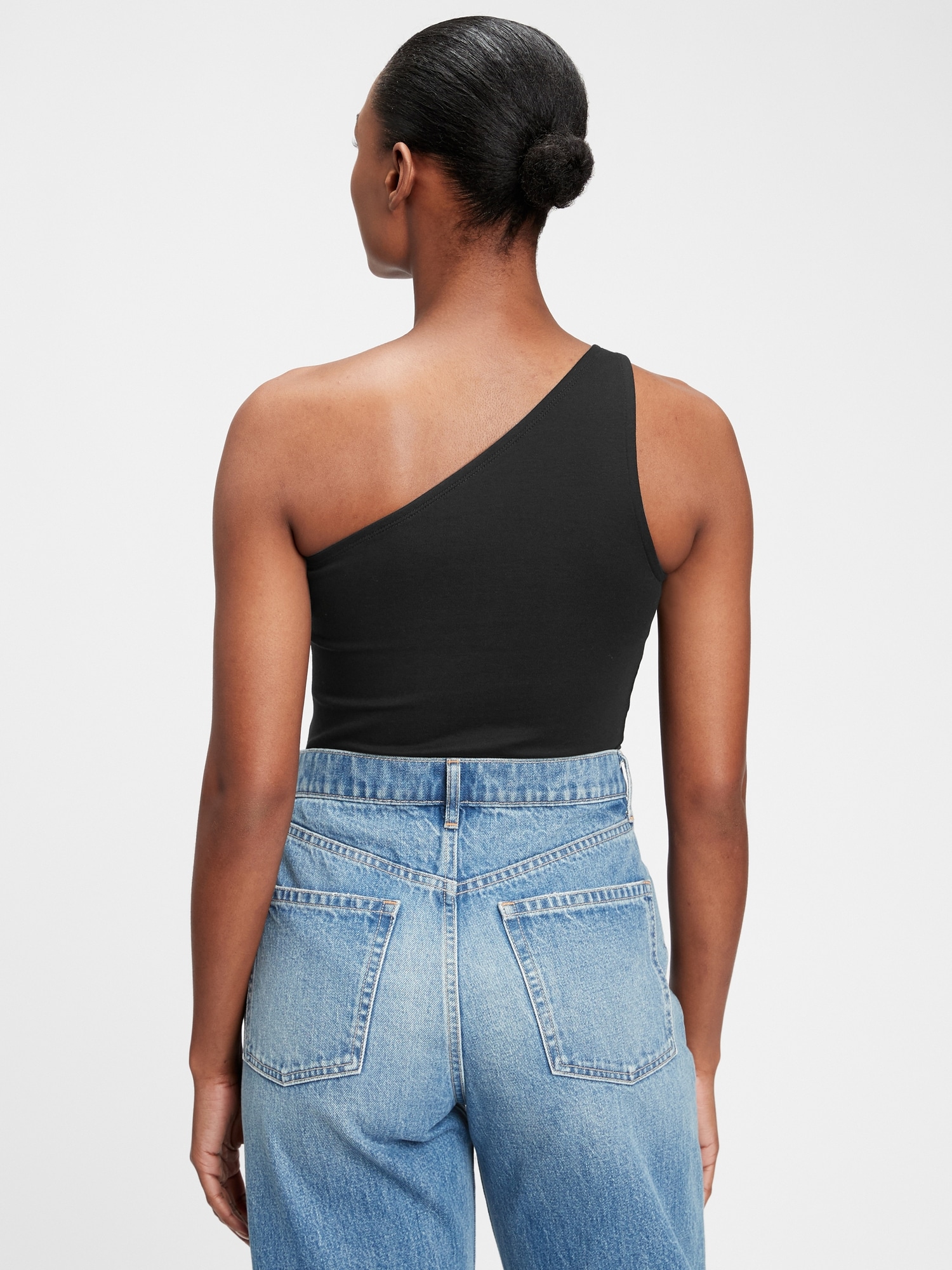 Modern One-Shoulder Bodysuit | Gap