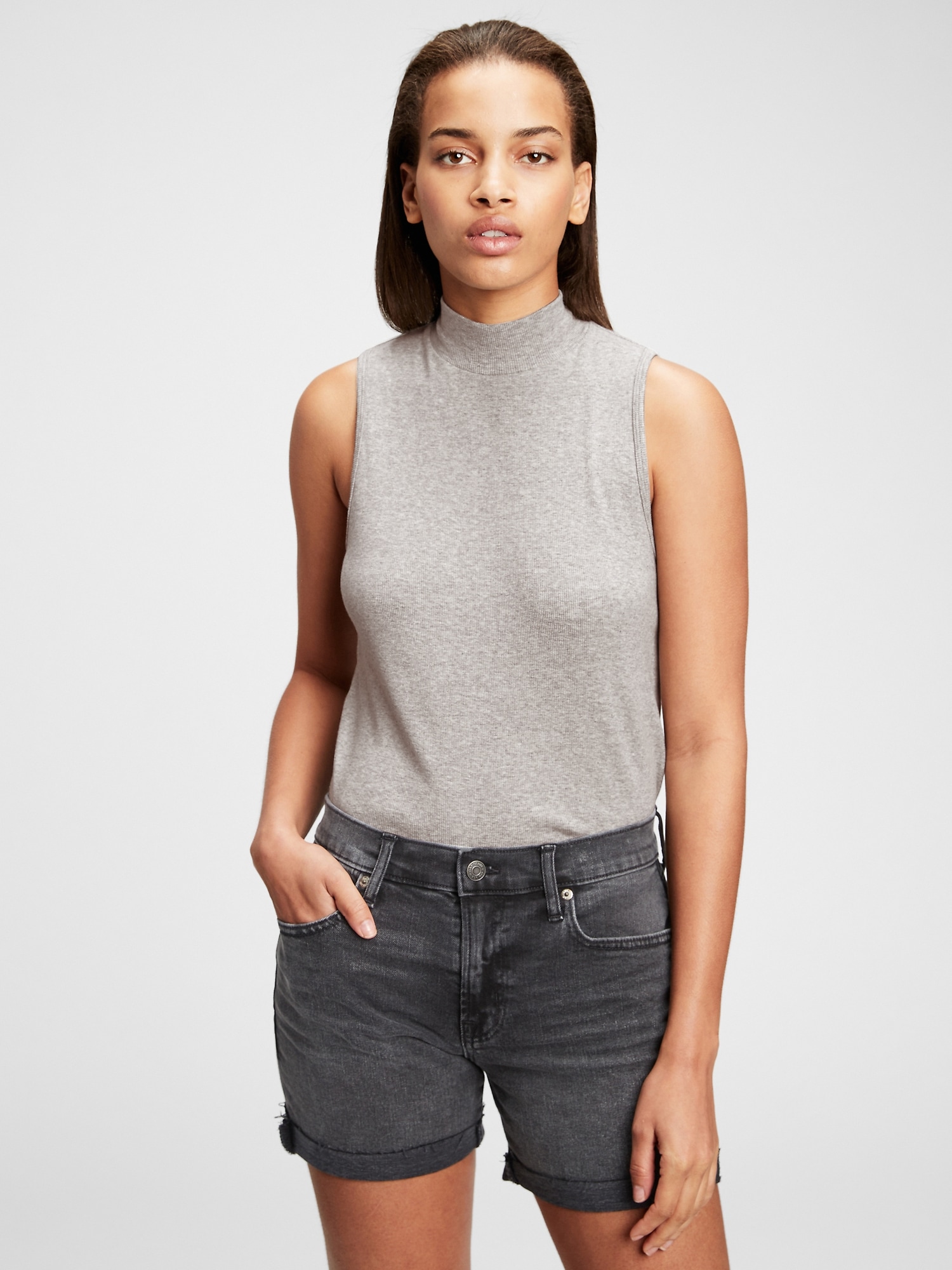Sleeveless Mockneck Top | Gap