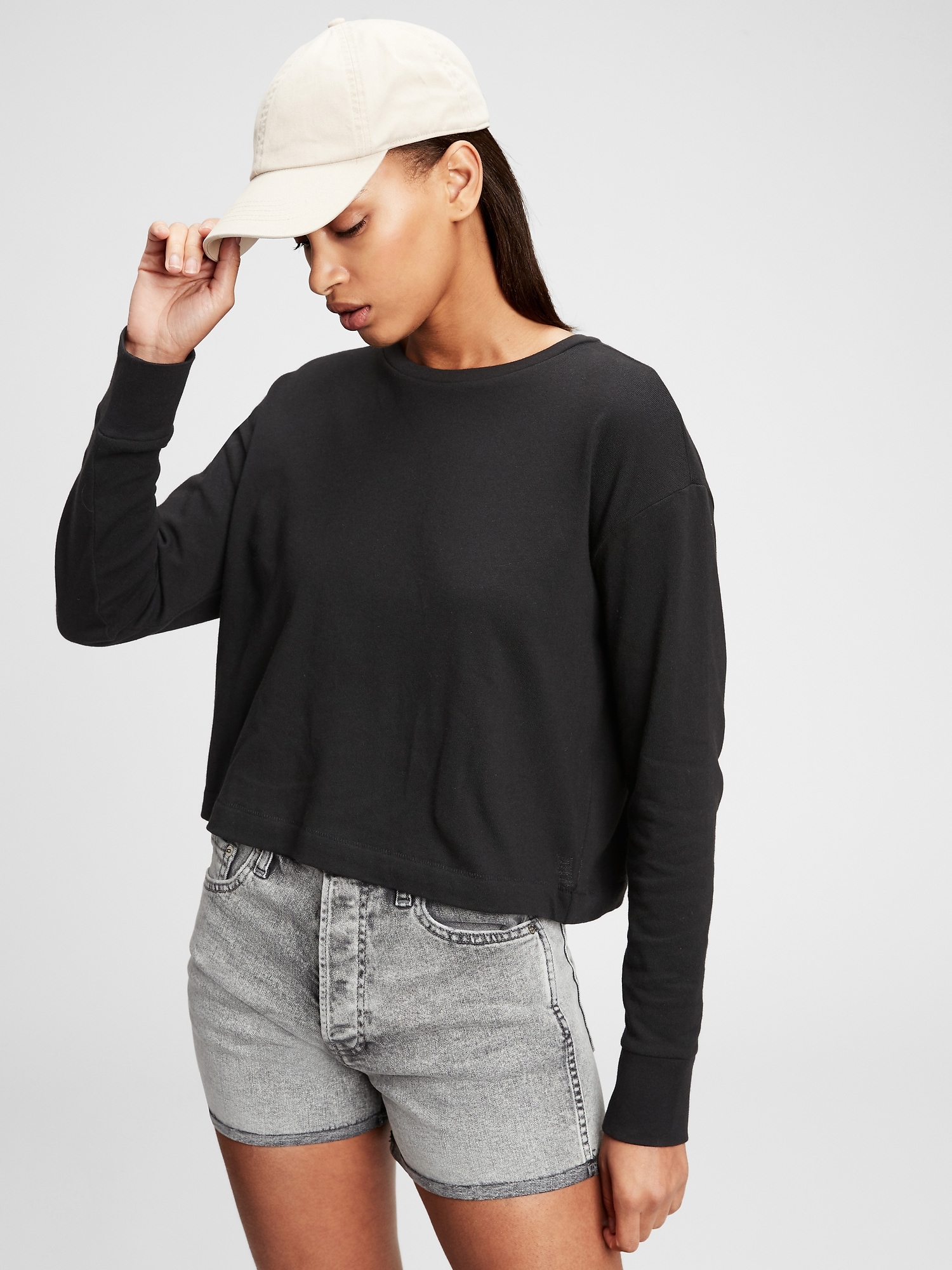 Boxy Cropped T-Shirt | Gap