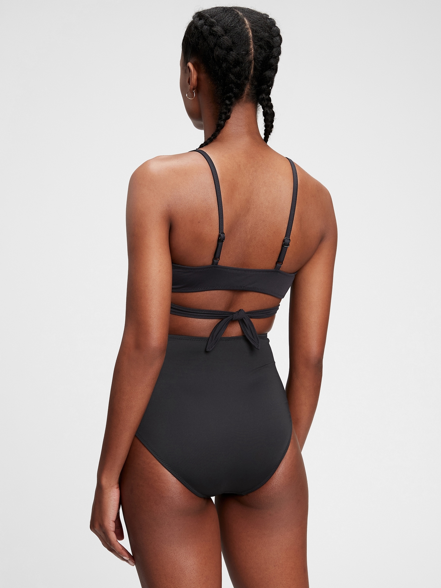 Recycled Wrap Back Bikini Top Gap
