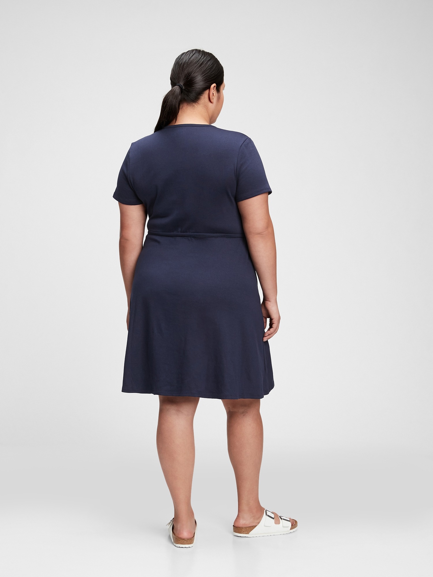 Modern Wrap-Front Dress | Gap