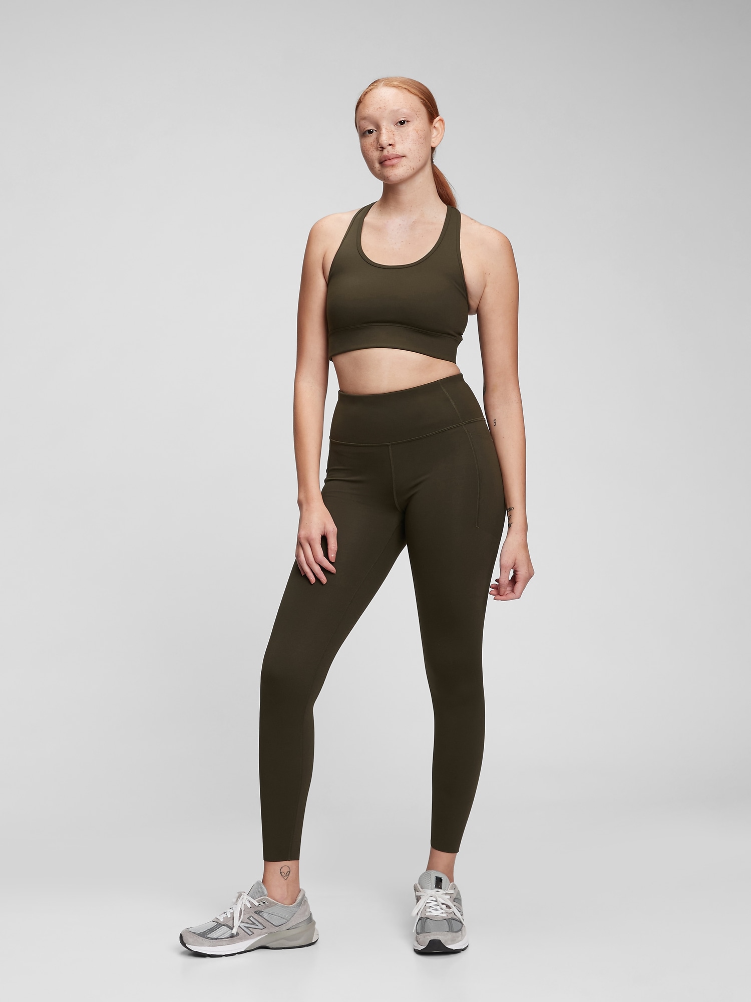 GapFit Power Racer Cut Sports Bra | Gap