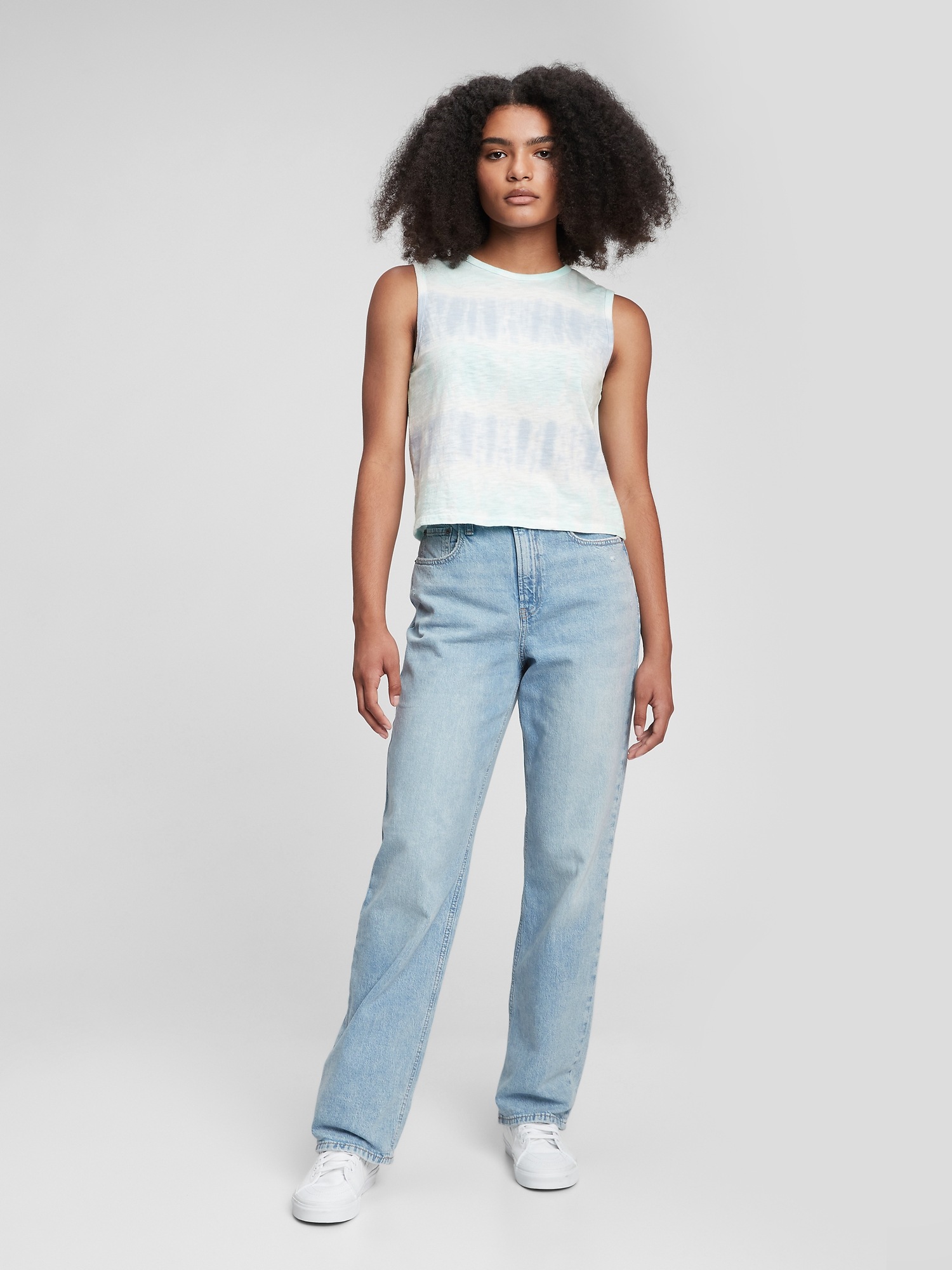 Teen Sky High Rise 90s Loose Jeans With Washwell Gap