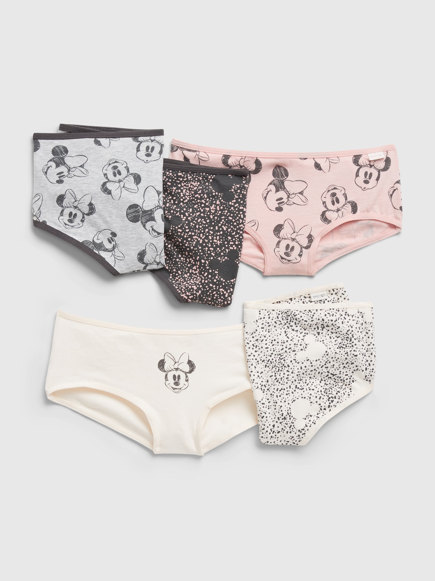 GapKids | Disney Minnie Mouse Organic Cotton Bikini Briefs (5-Pack) | Gap