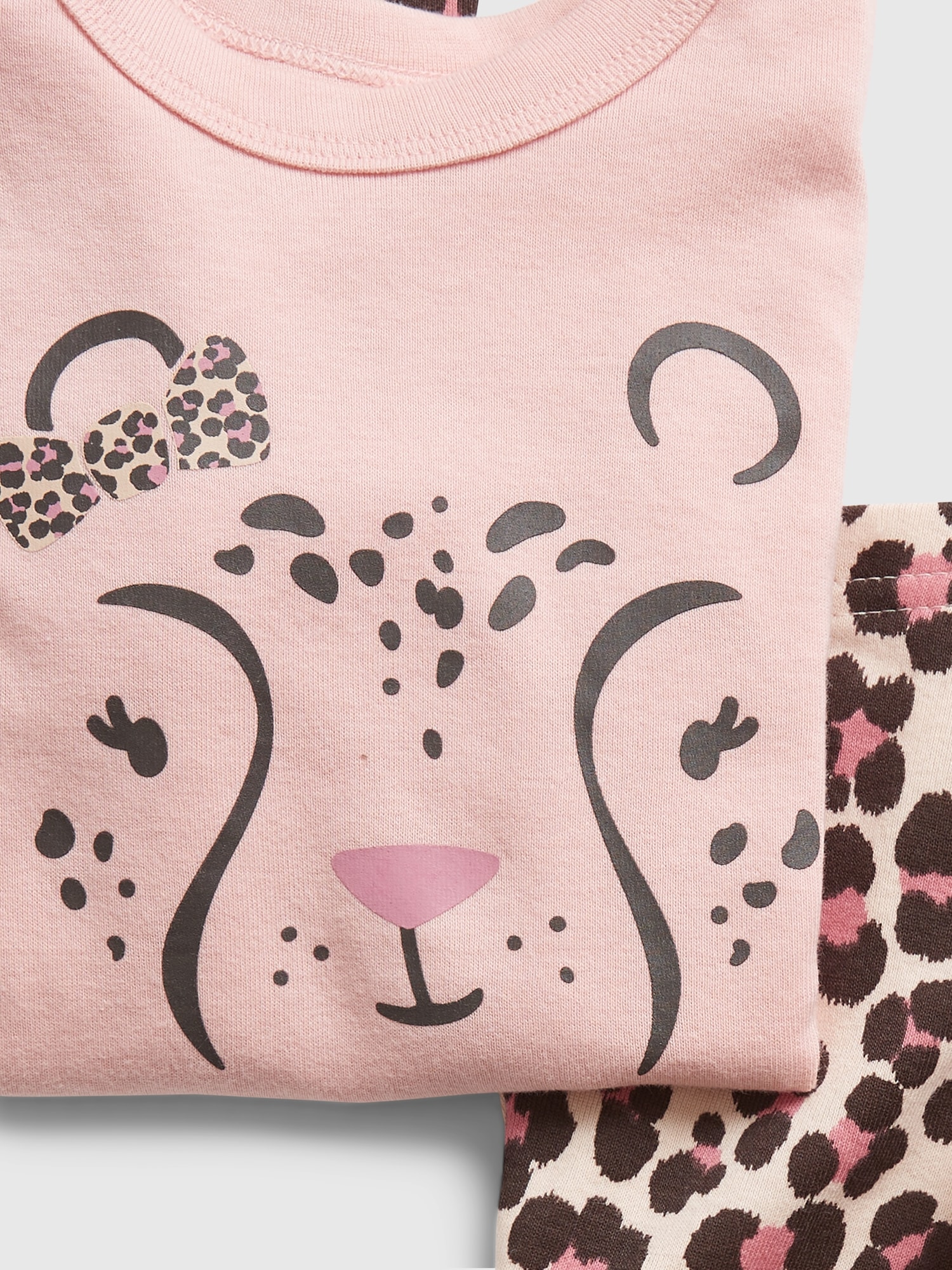 Baby & Toddler Organic Cotton Cheetah Graphic Print PJ Set (2-Pack) | Gap