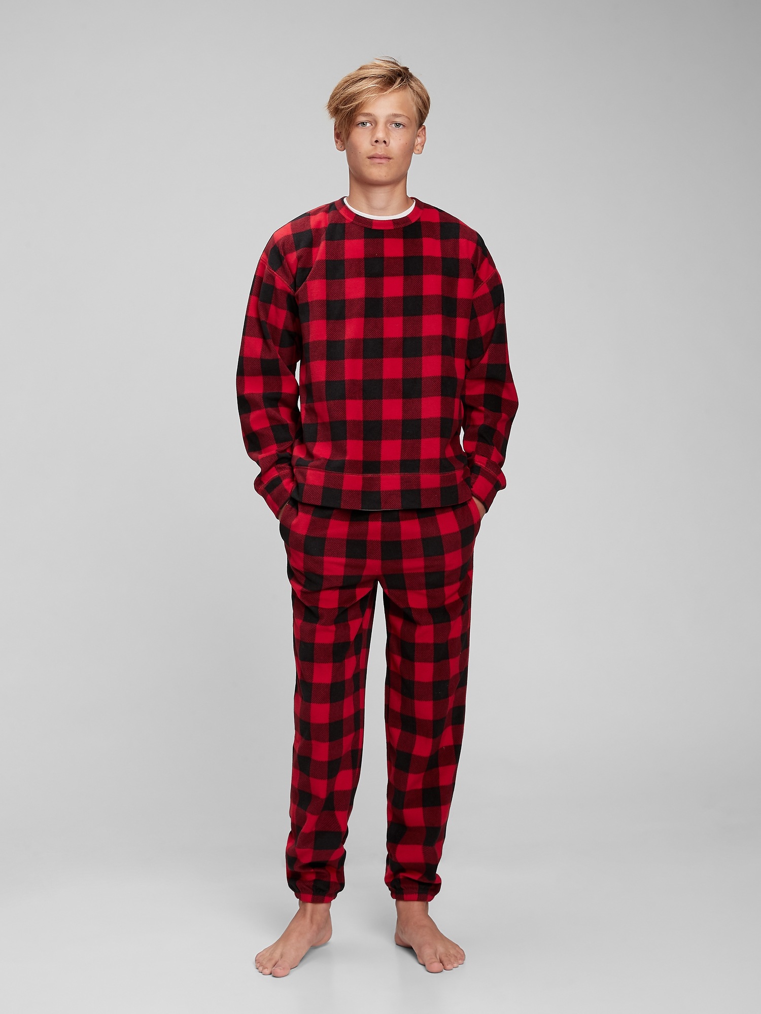 Teen 100% Recycled Polyester Flannel PJ | Gap