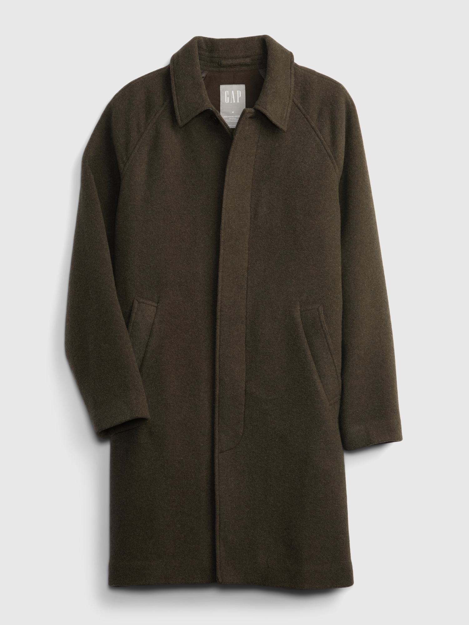 Recycled Wool Raglan Coat | Gap