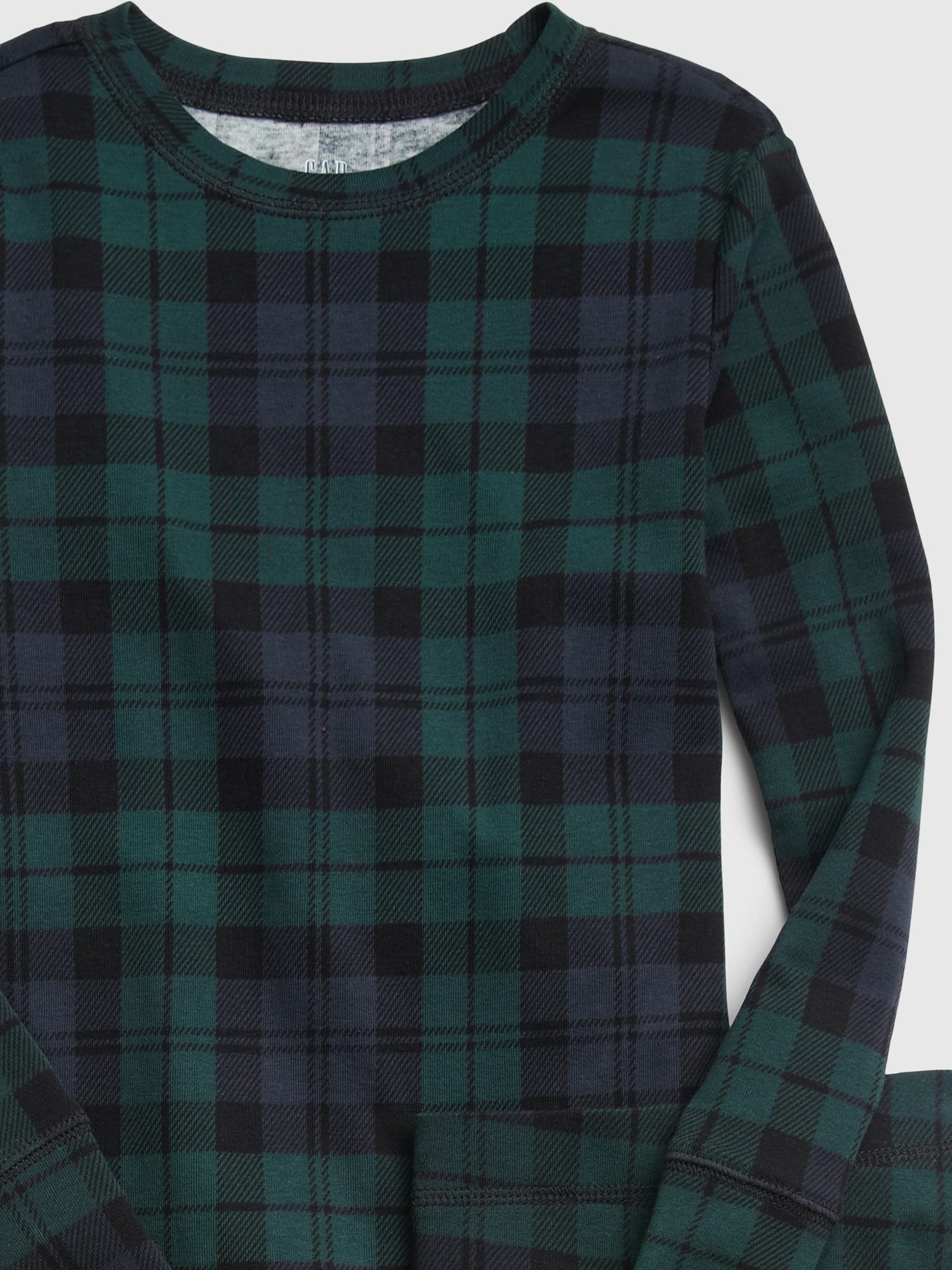 Kids 100% Organic Cotton Plaid PJ Set | Gap