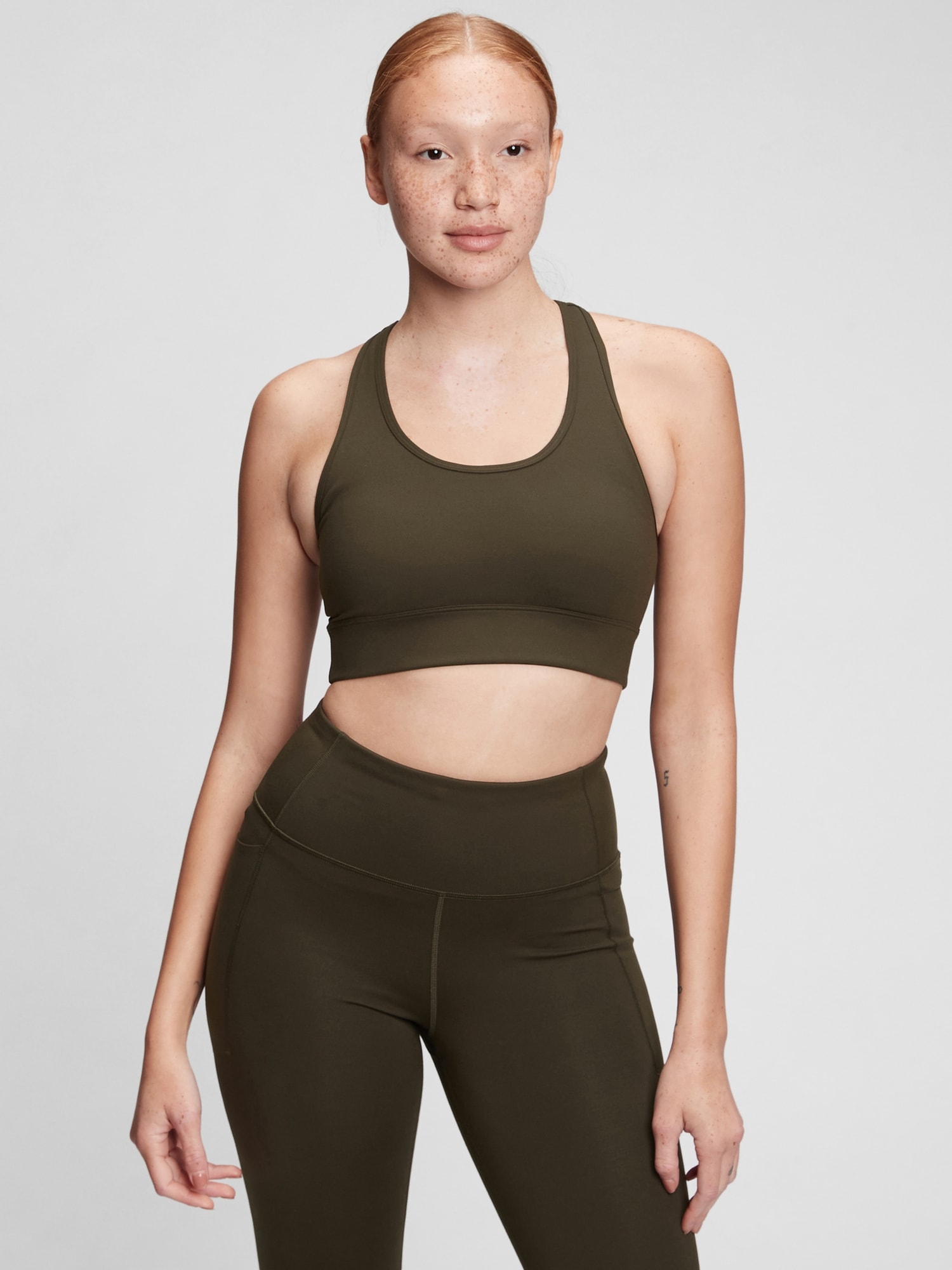 GapFit Power Racer Cut Sports Bra | Gap