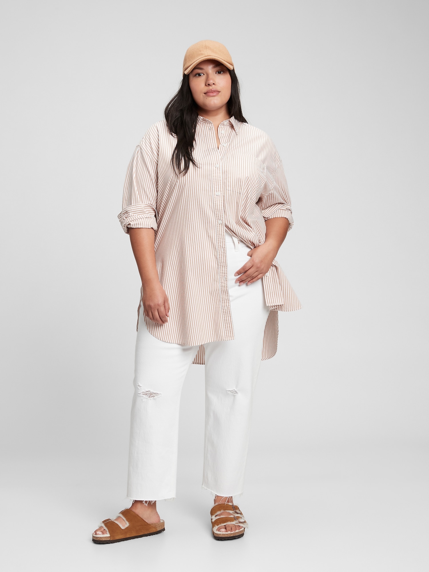 100% Organic Cotton Weekend Tunic Shirt | Gap
