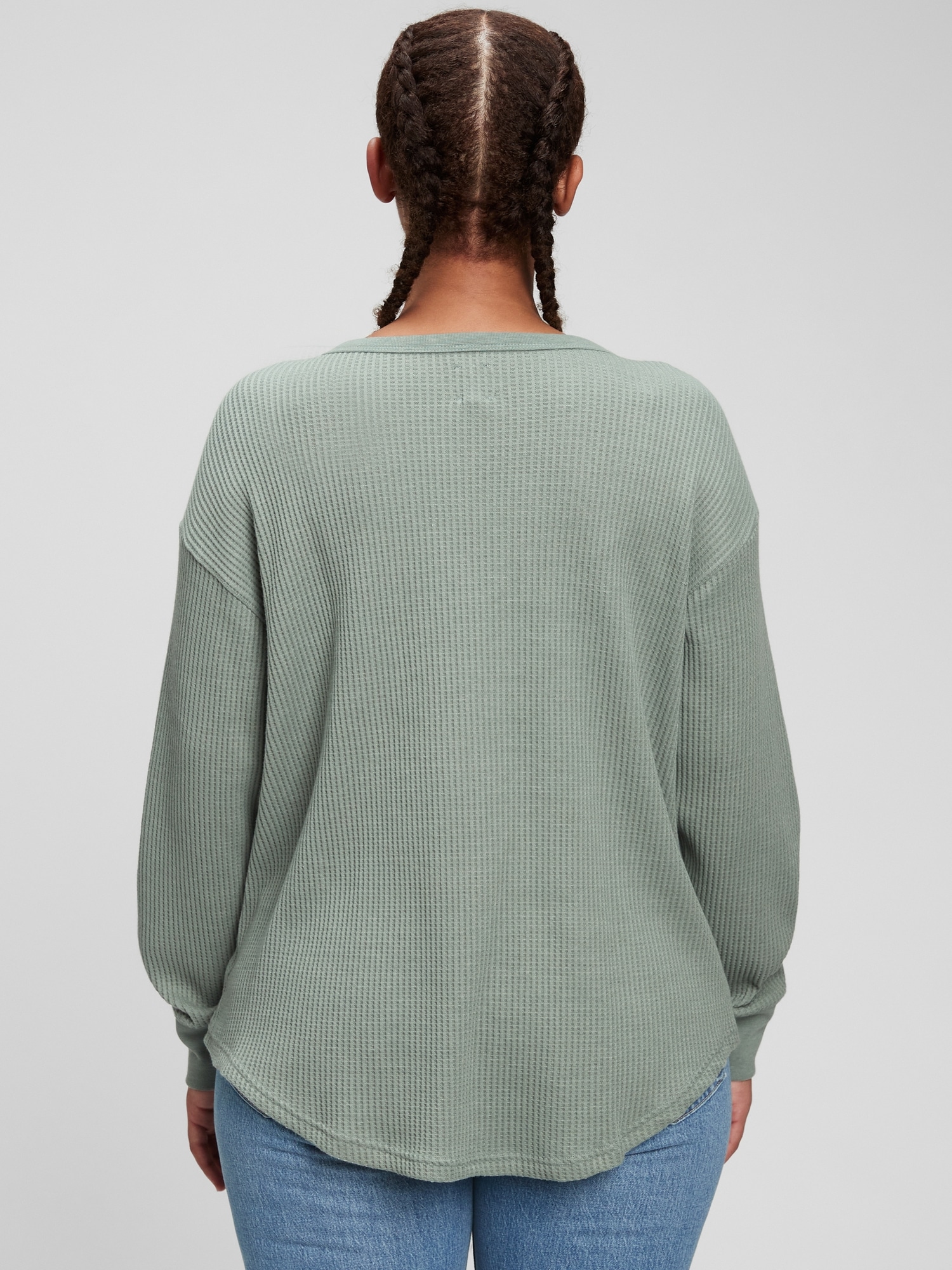 Waffle-Knit Tunic T-Shirt | Gap